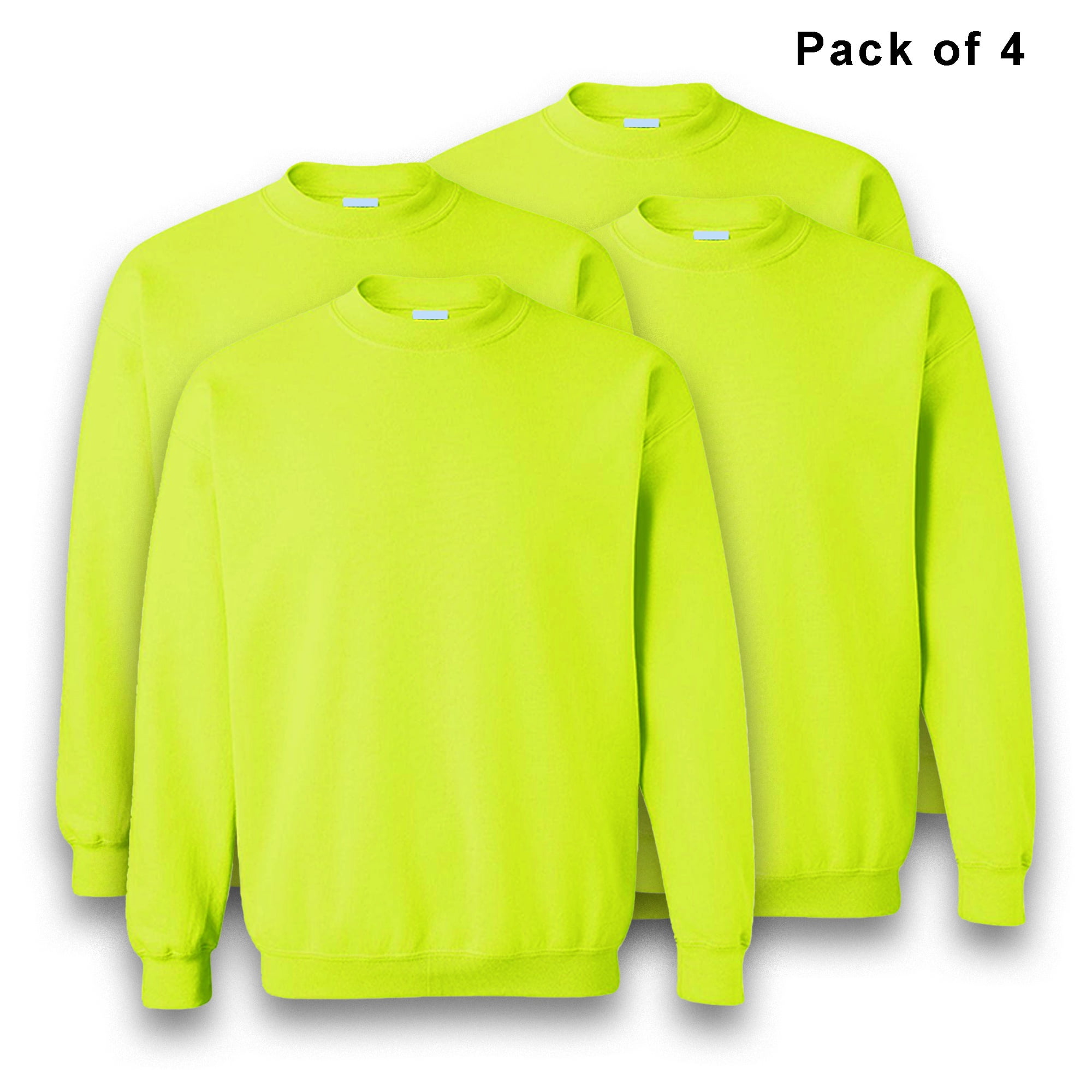 Gildan High Visibility Crewneck Sweatshirt | Heavy Blend Hi Vis Safety ...