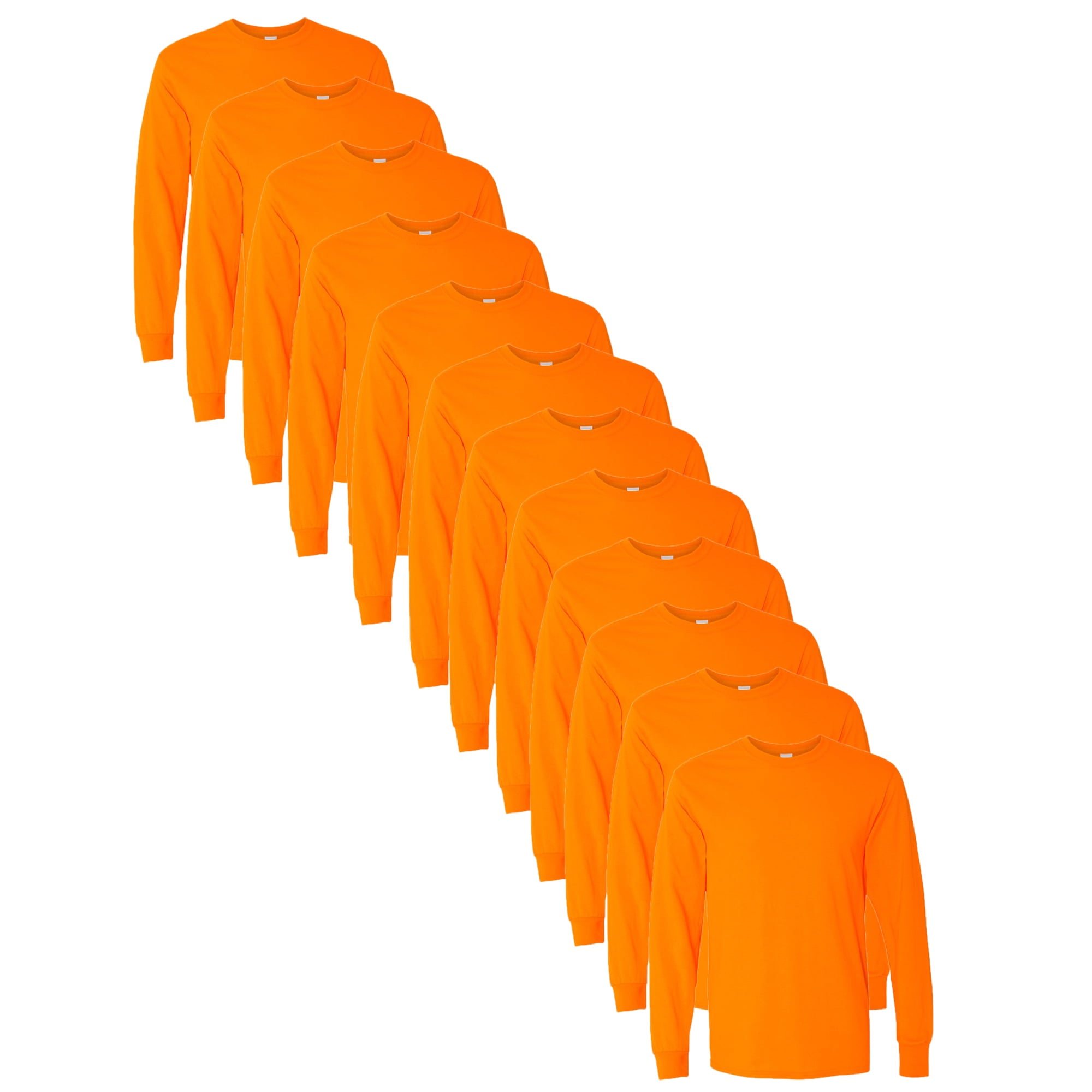 High Visibility Long Sleeve T-Shirt | 5.3 oz, 50/50 Cotton/Polyester ...