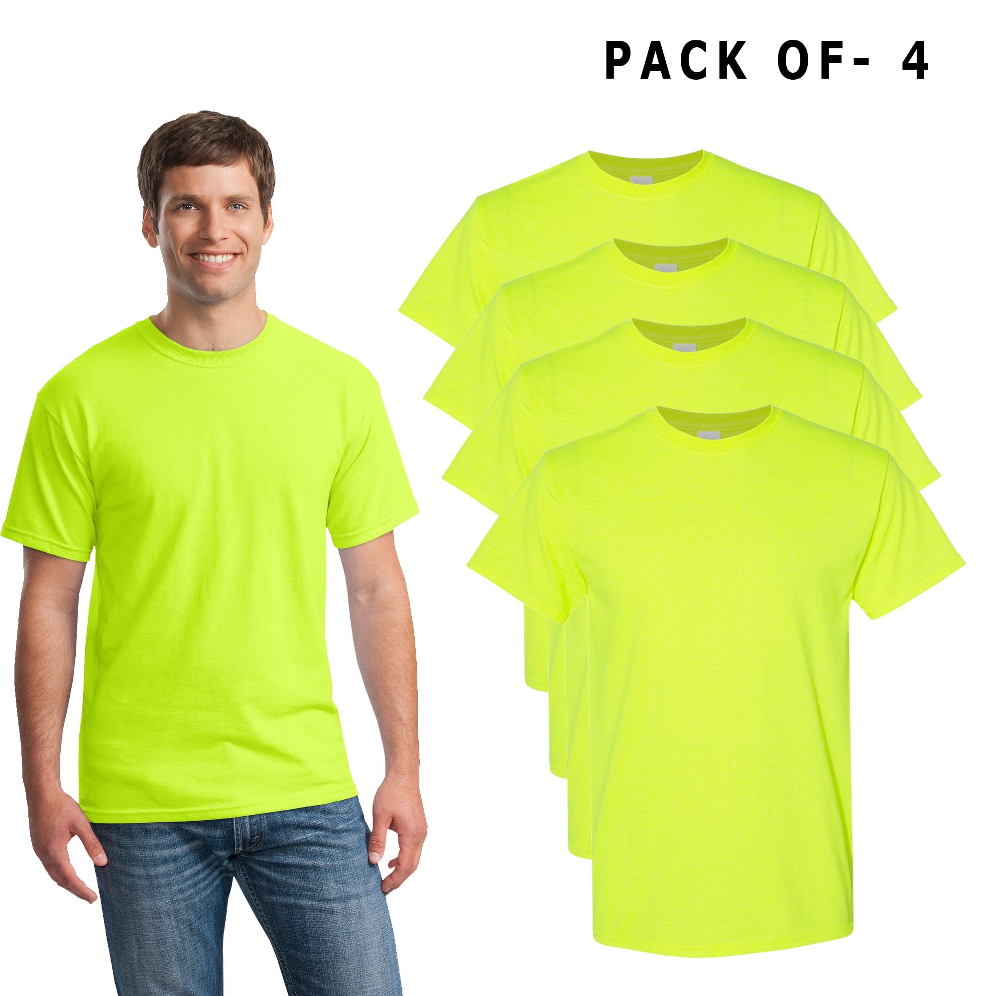Gildan High Visibility Short Sleeve Shirts Work Reflective XL Size | 5. ...