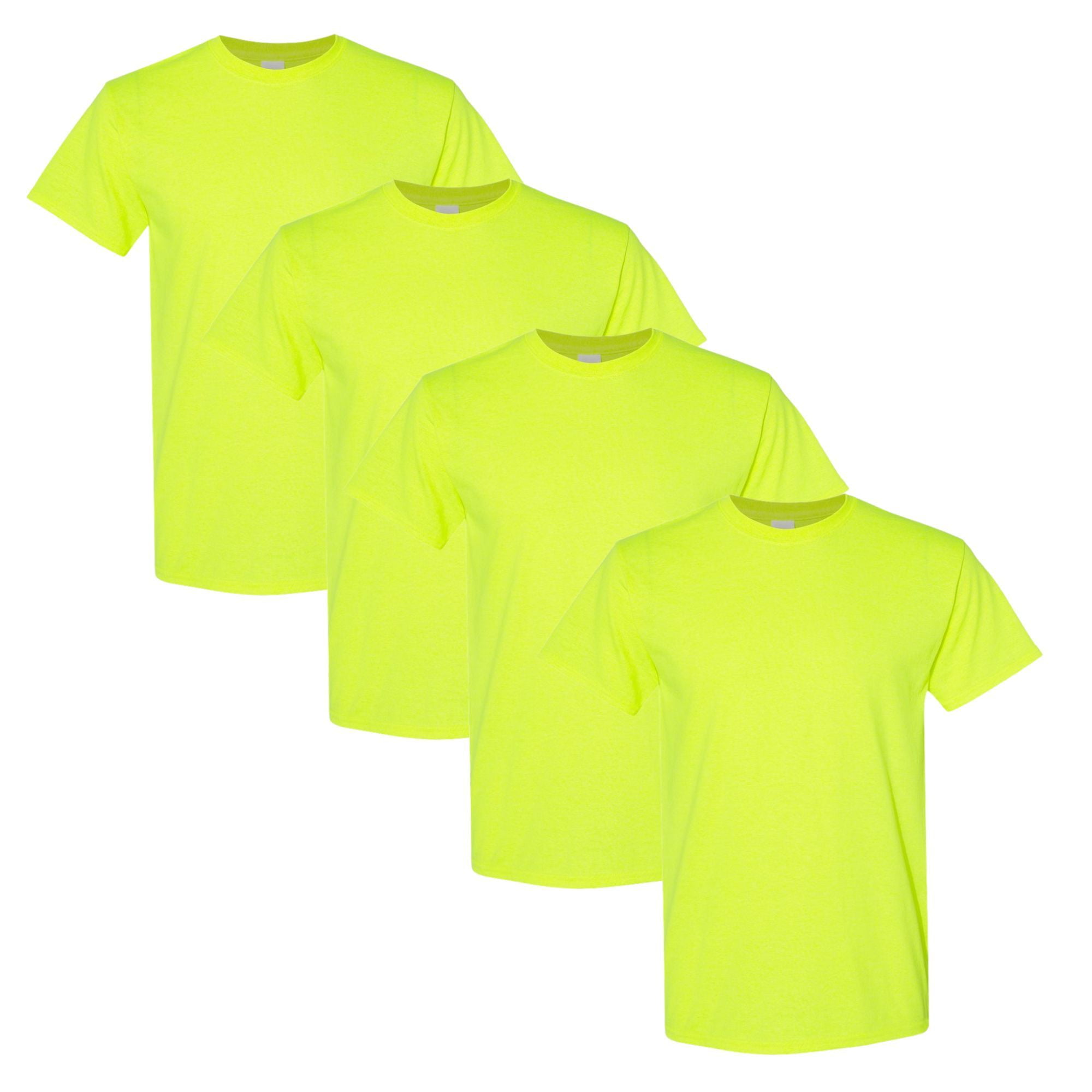 Gildan High Visibility Unisex Safety T-Shirt 100% Cotton Hi Vis ...
