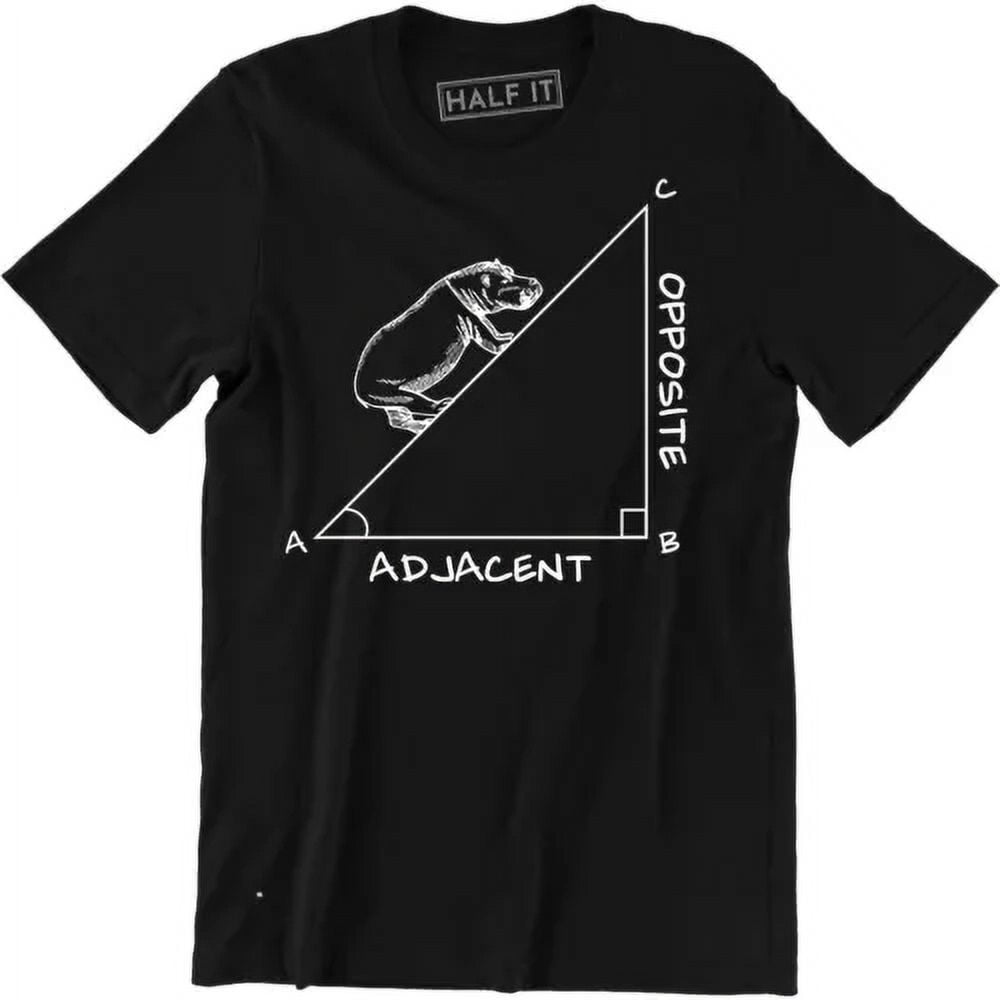 Gildan Hippotenuse Adjacent Opposite Triangle Geometry Math T-Shirt ...