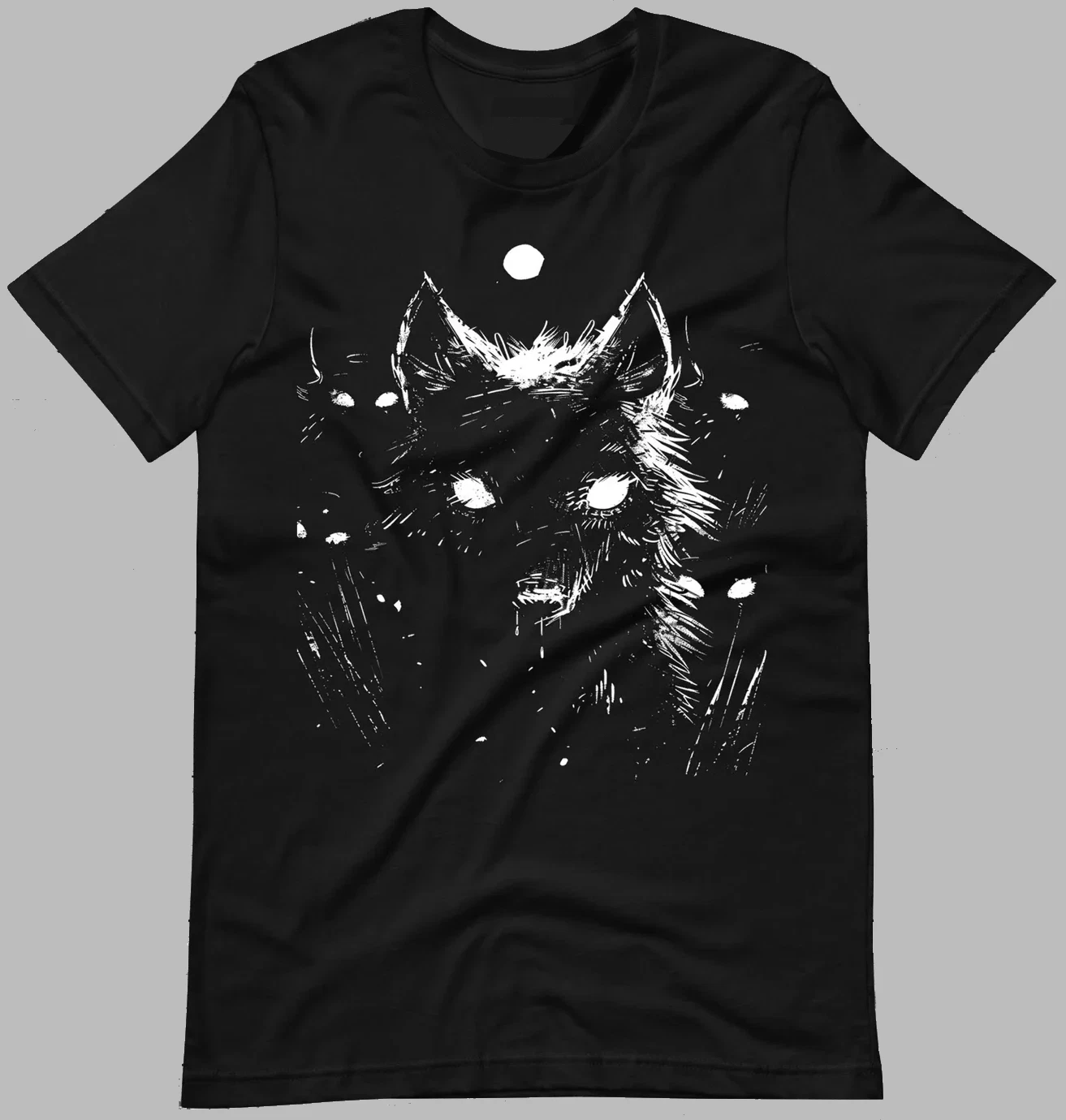 Gildan Horror Wolf Shirt Creepy Retro Werewolf Tshirt Alt T-Shirt, Lofi ...