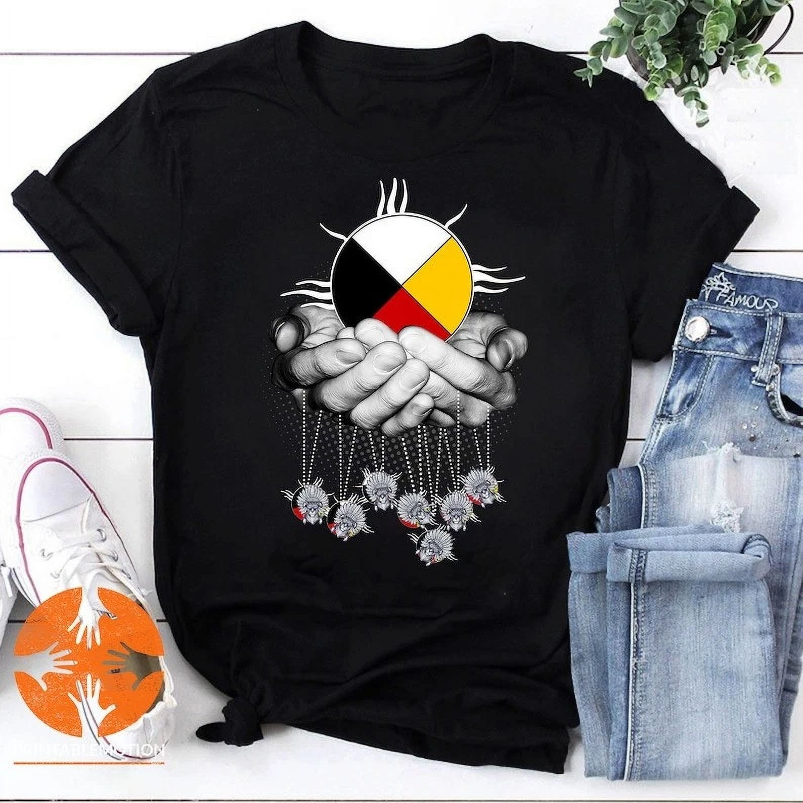 Gildan Indigenous Native Animals Vintage T-Shirt, Native Animals Shirt ...