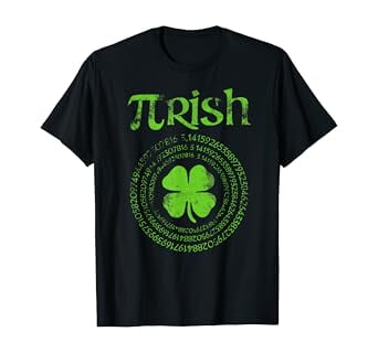 Gildan Irish Math Teacher Vintage Shamrock St Patricks Day T-Shirt Gift ...