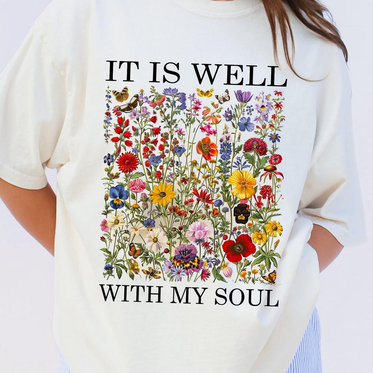 Gildan It Is Well With My Soul Tee, Inspirational Christian Shirt With ...