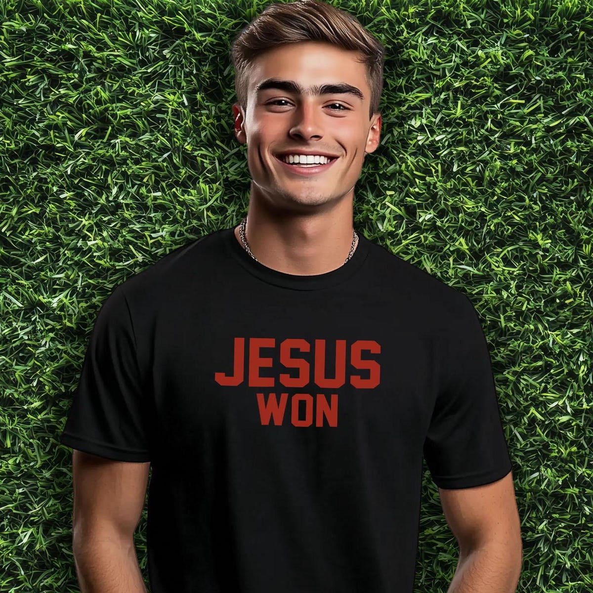 Gildan Jesus Won Christian Shirt, Bold Faith-Based Tee With ...