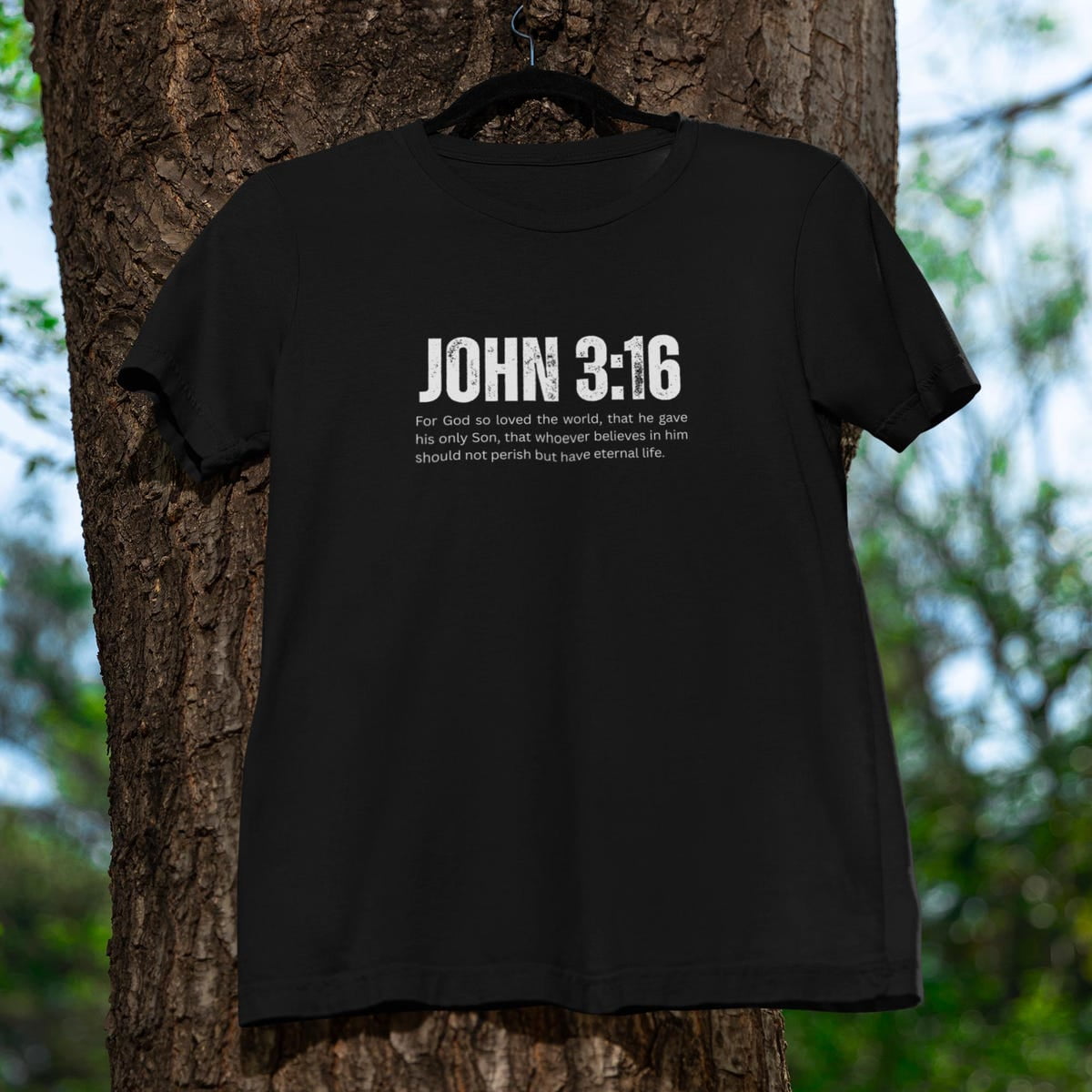 Gildan John 3:16 Bible Verse Tee, Classic Christian Message Of ...