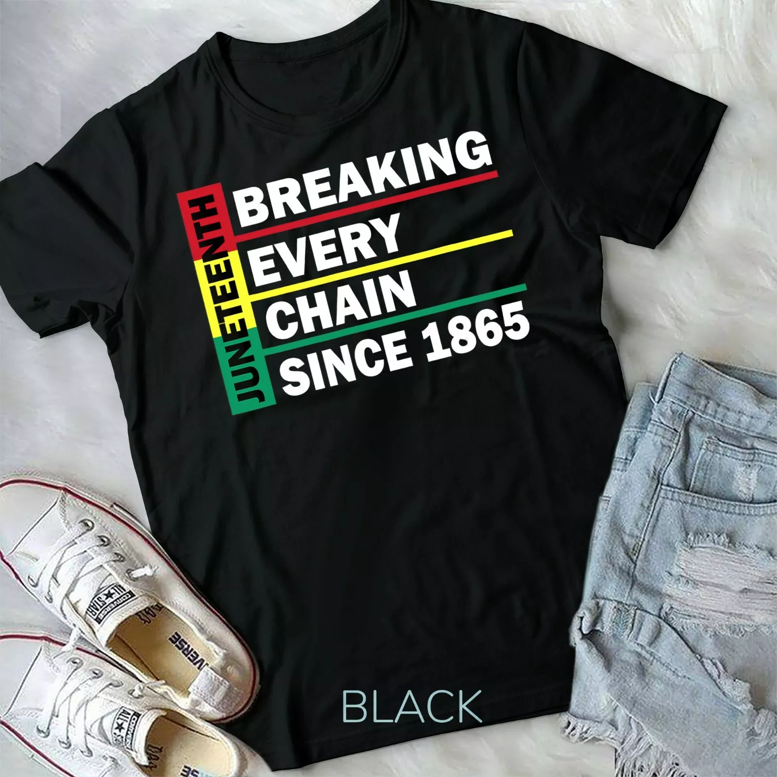 Gildan Juneteenth Breaking Every Chain Since 1865 Black History Unisex ...