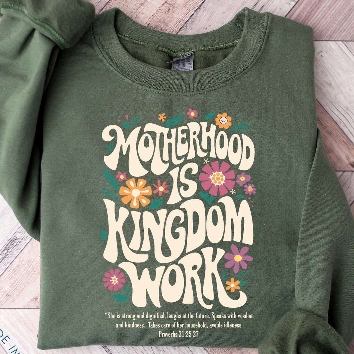Gildan Kingdom Work Motherhood Graphic With Bible Verse Message For ...