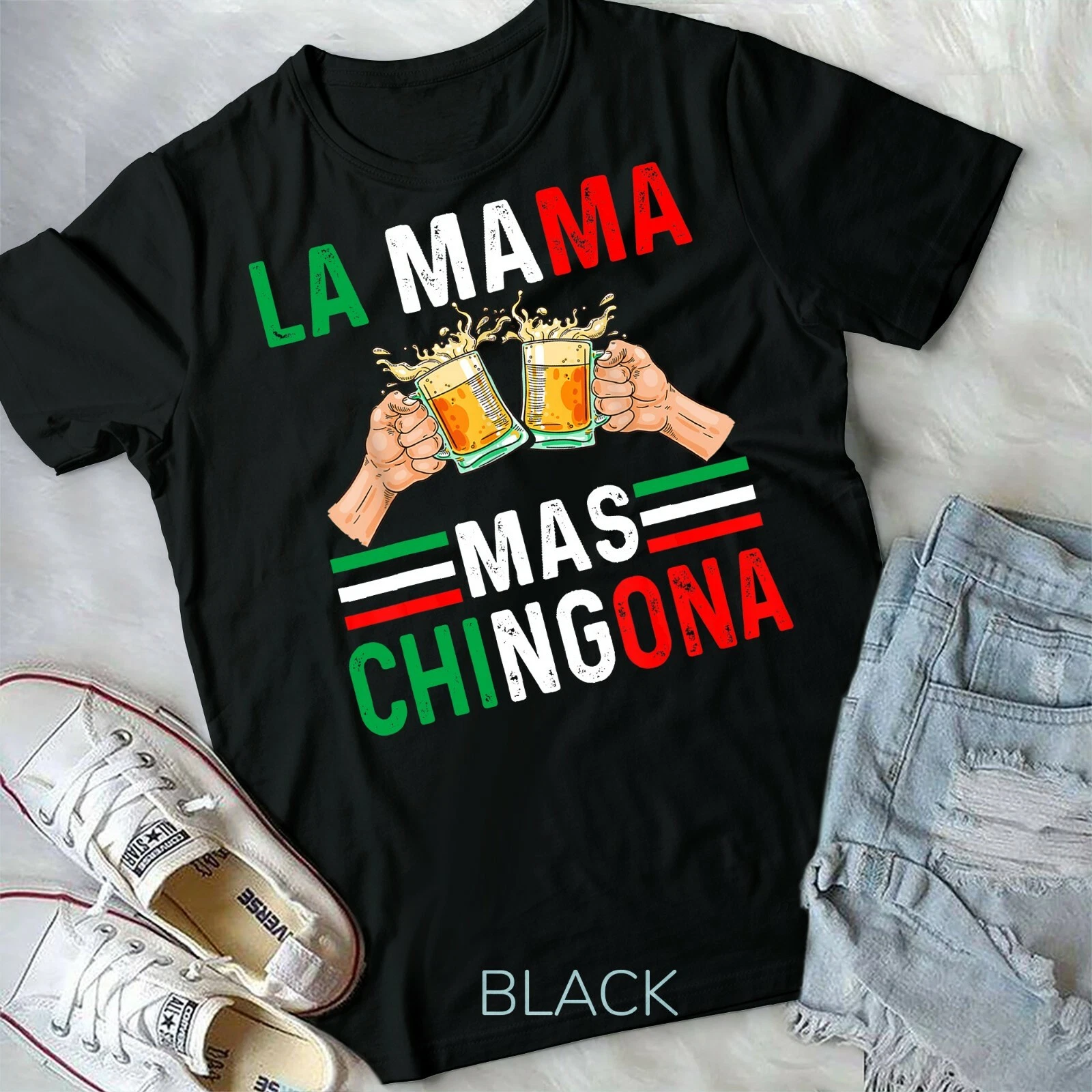 Gildan La Mama Mas Chingona Funny Mexican Mom Gift Madre Regalo Unisex ...