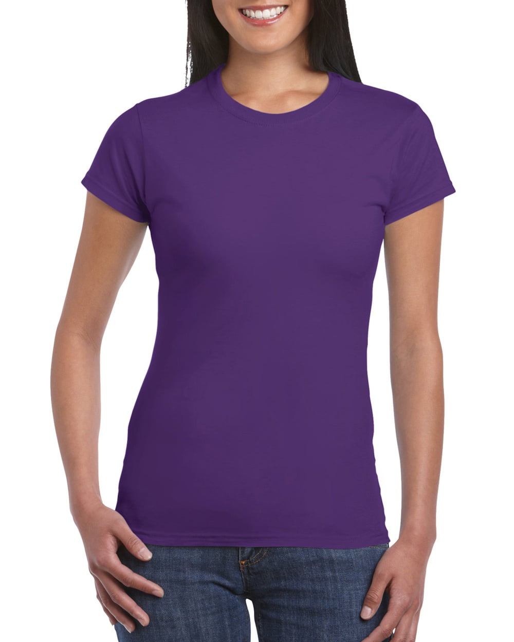 Gildan Lds Softstyle T Purple - Walmart.com