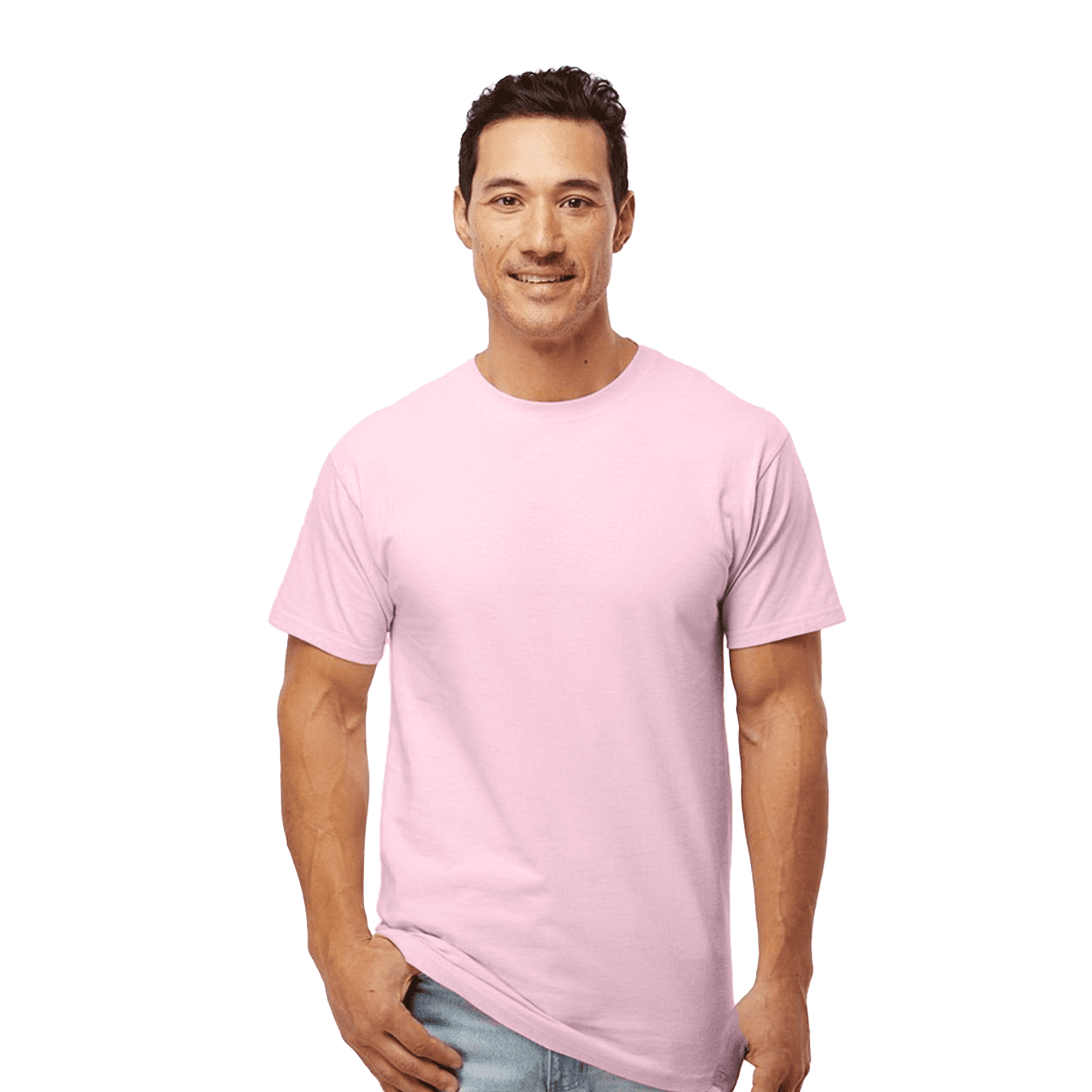 Gildan Men Light Cotton T-Shirt, Adult Crewneck Tee, 100% cotton Light ...
