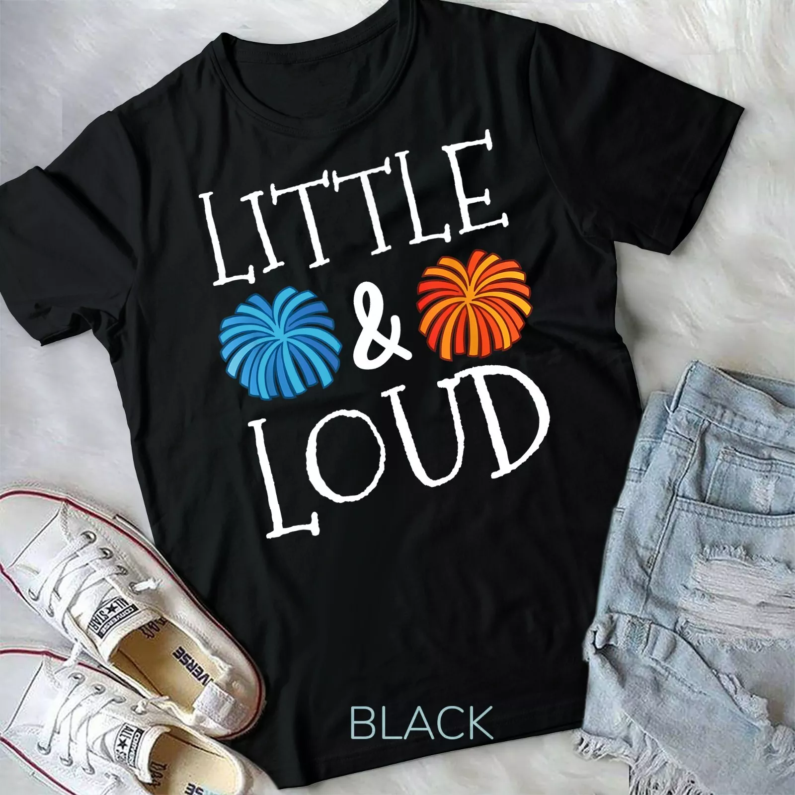 Gildan Little And Loud Funny Cheerleader Cheer Squad Cheerleading ...