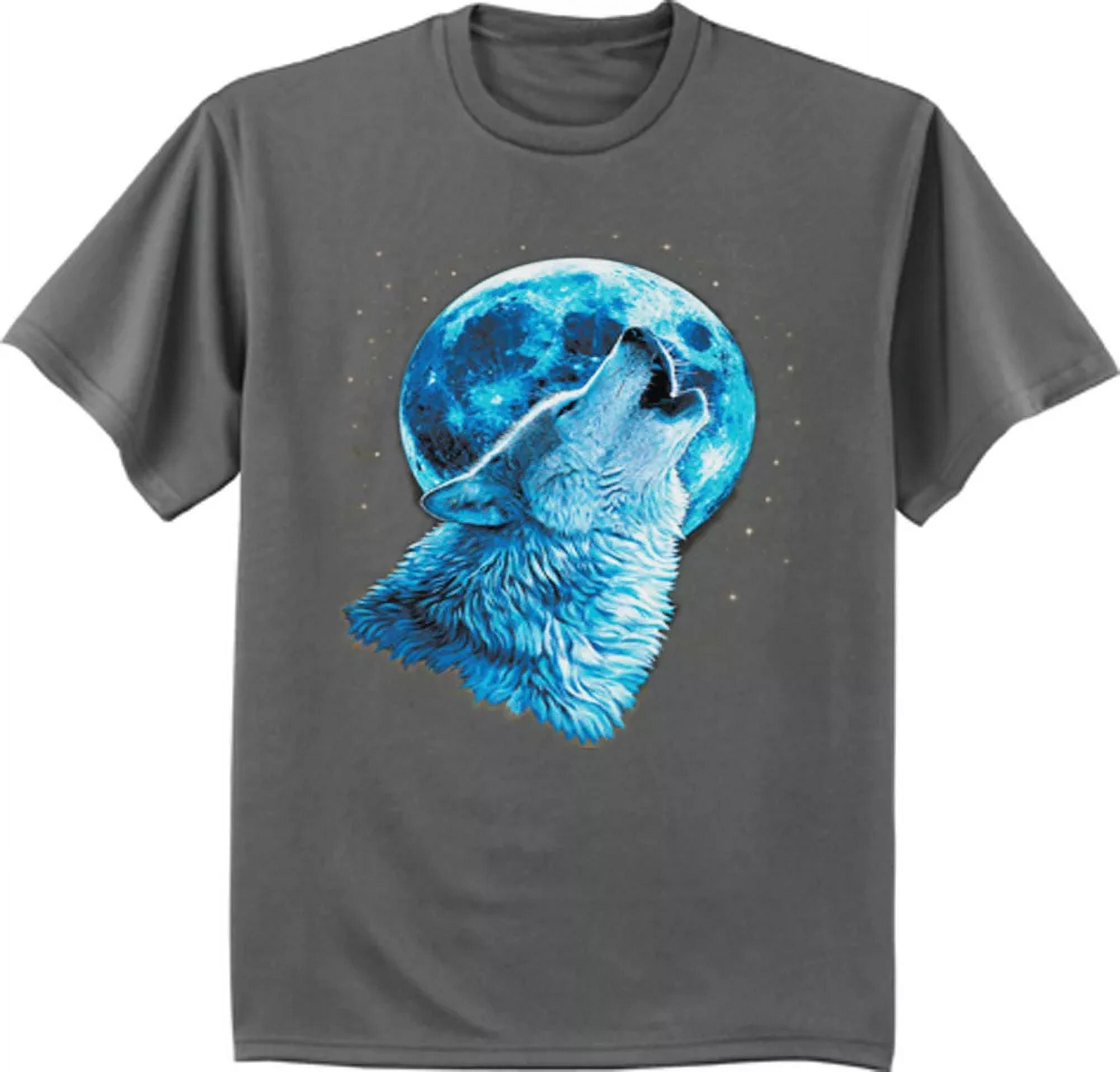 Gildan - Lone Wolf Howling At The Moon Wolves Bigmen Tee Gift For Men ...
