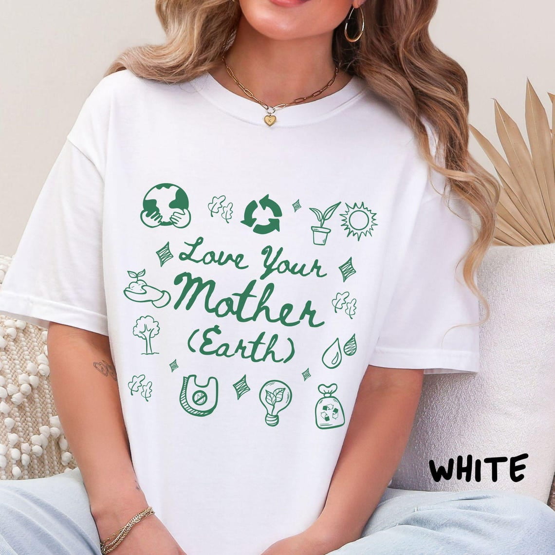 Gildan Love Planet Shirt With Minimal Line Art And Kindness Message ...