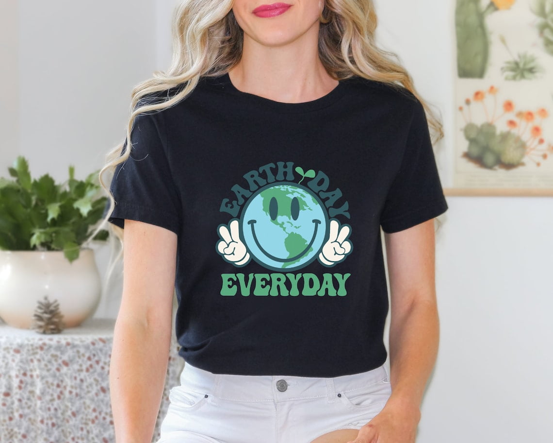 Gildan Love The Earth Tee, Green Awareness Design For Planet Supporters ...