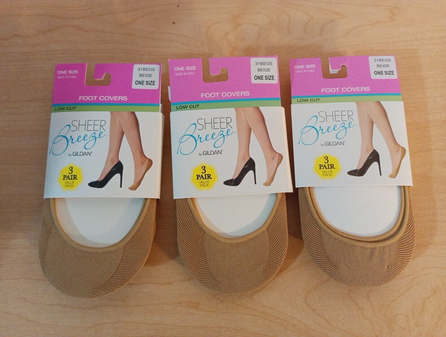 Gildan® Low Cut Footies Foot Covers Lot 6 Pairs BEIGE NEW - Walmart.com
