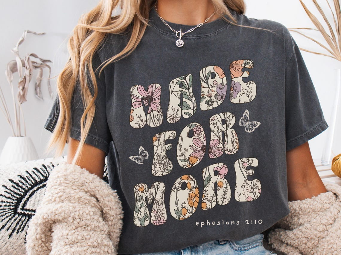 Gildan Made For More Tee For Women, Motivational Scripture-Based ...