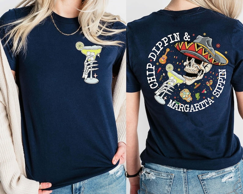 Gildan Margarita Lime Sippin Fiesta Tee, Funny Chip Dippin Theme With ...