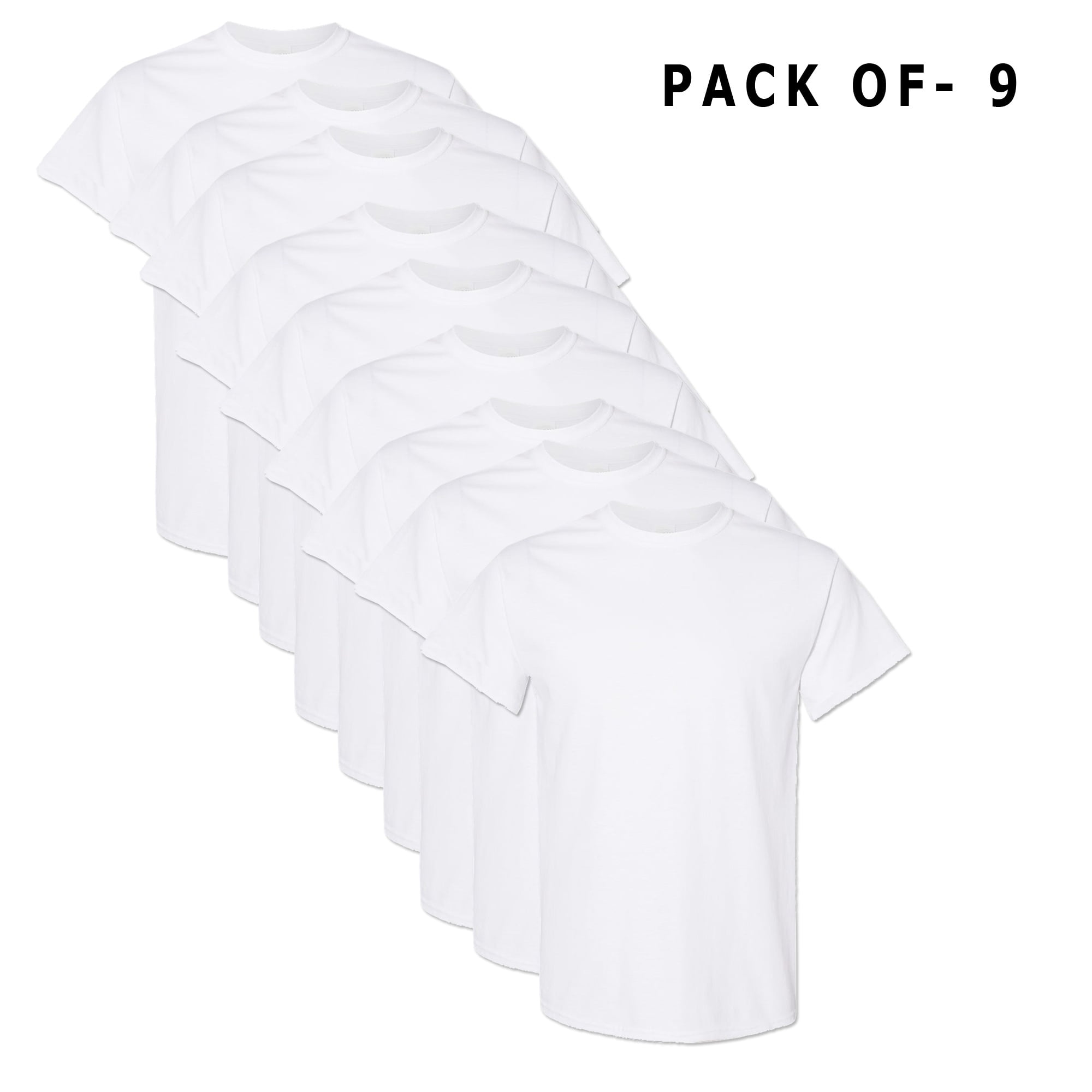 Gildan Men T-Shirts - White Short Sleeve Tee | 5.3 oz., 100% Heavy ...