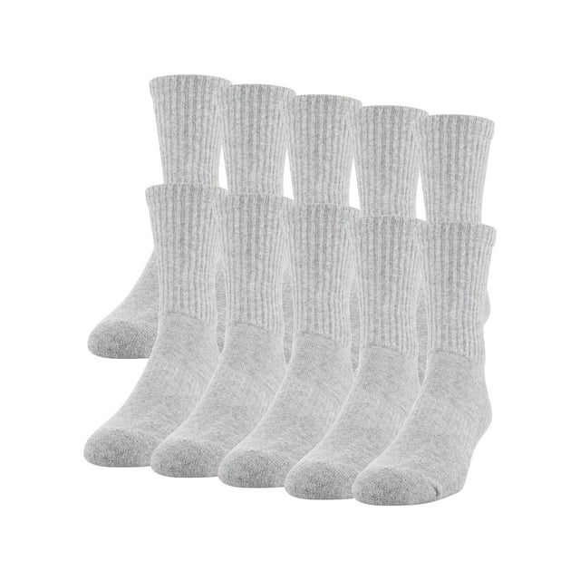 Gildan Men's Active Cotton Crew Socks, 10 Pairs - Walmart.com