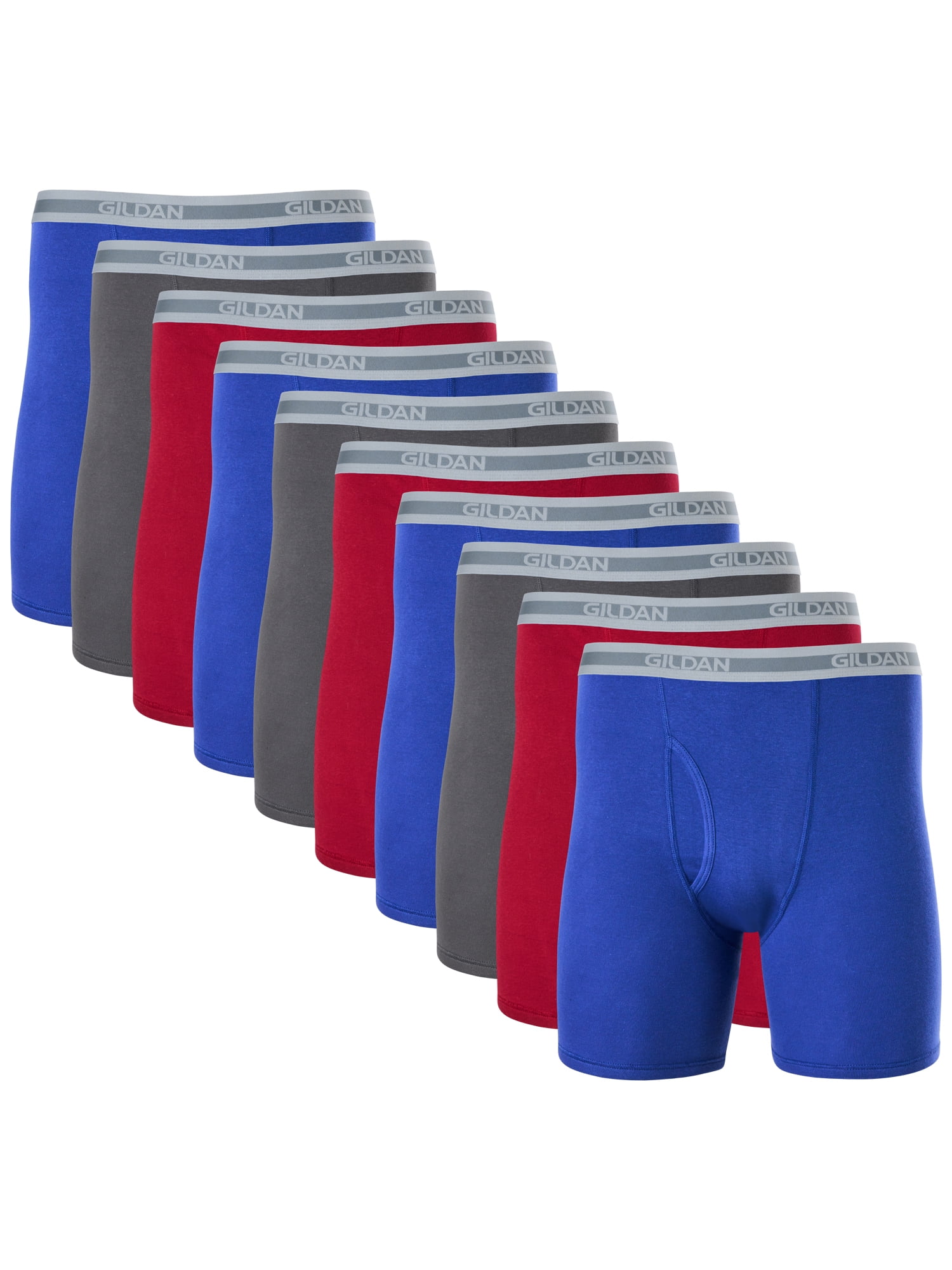 Gildan Men's Boxer Brief Underpants, 10-Pack - Walmart.com