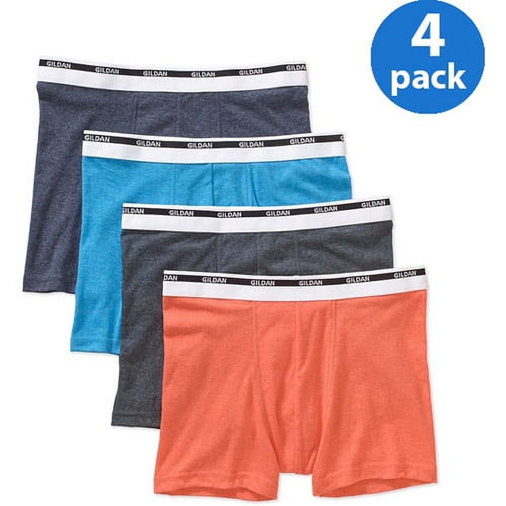 Gildan Men's Cotton Trunk Brief 4-Pack, Soft Comfortable Underwear ...