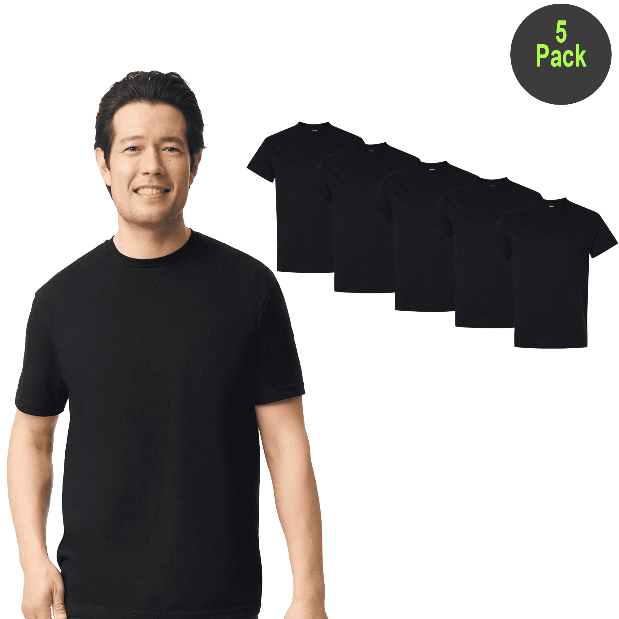 Gildan Men's Crew Neck Softstyle CVC T-Shirt, Short Sleeve Modern Fit ...