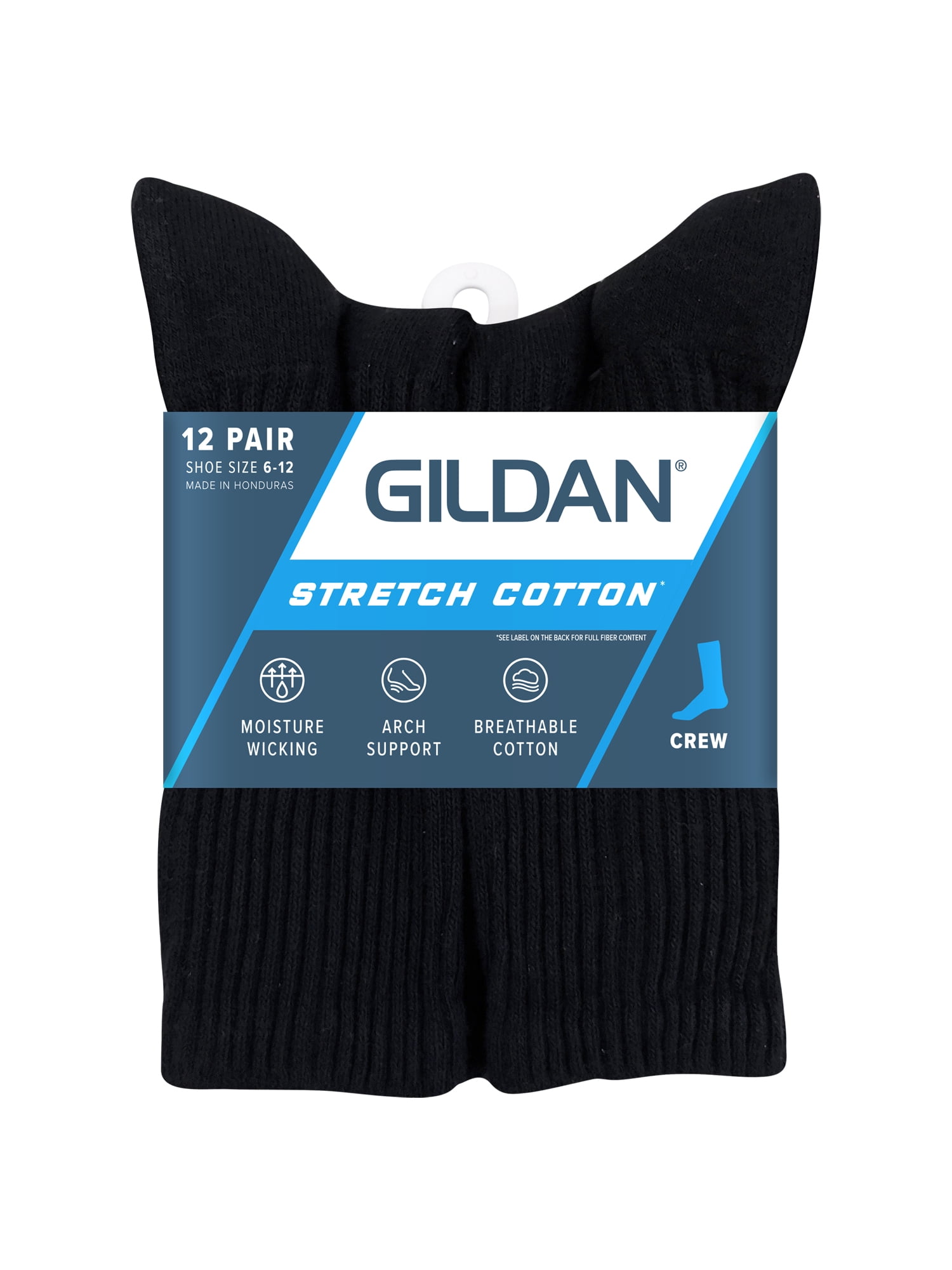 Gildan Men's Crew Sock, Pack of 12 - Walmart.com