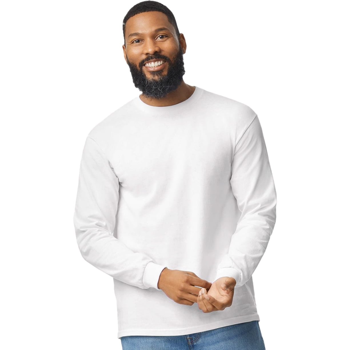 Gildan Men's Heavy Cotton Long Sleeve T-Shirt - Walmart.com