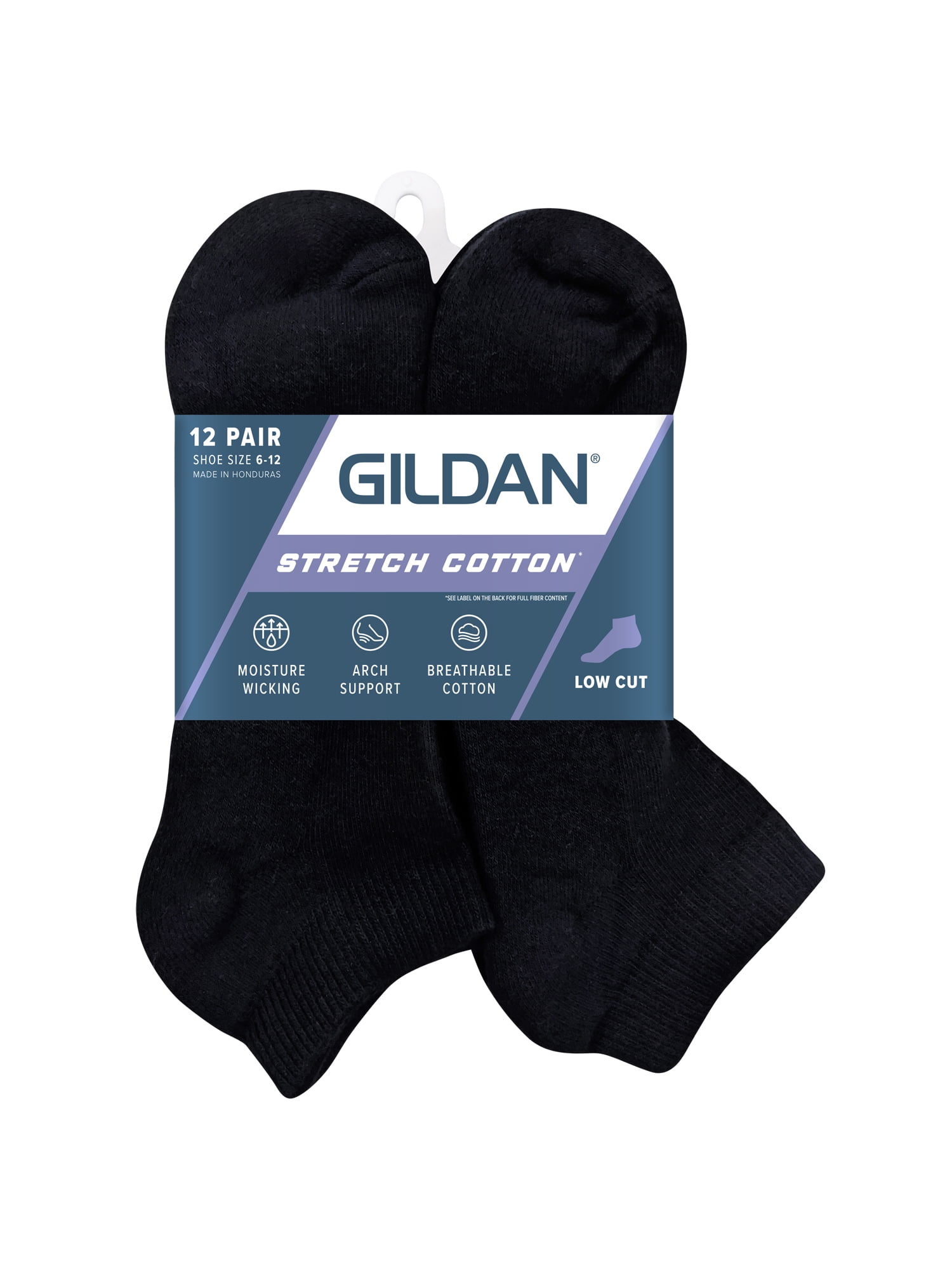 Gildan Men's Low Cut Socks, Pack of 12 - Walmart.com