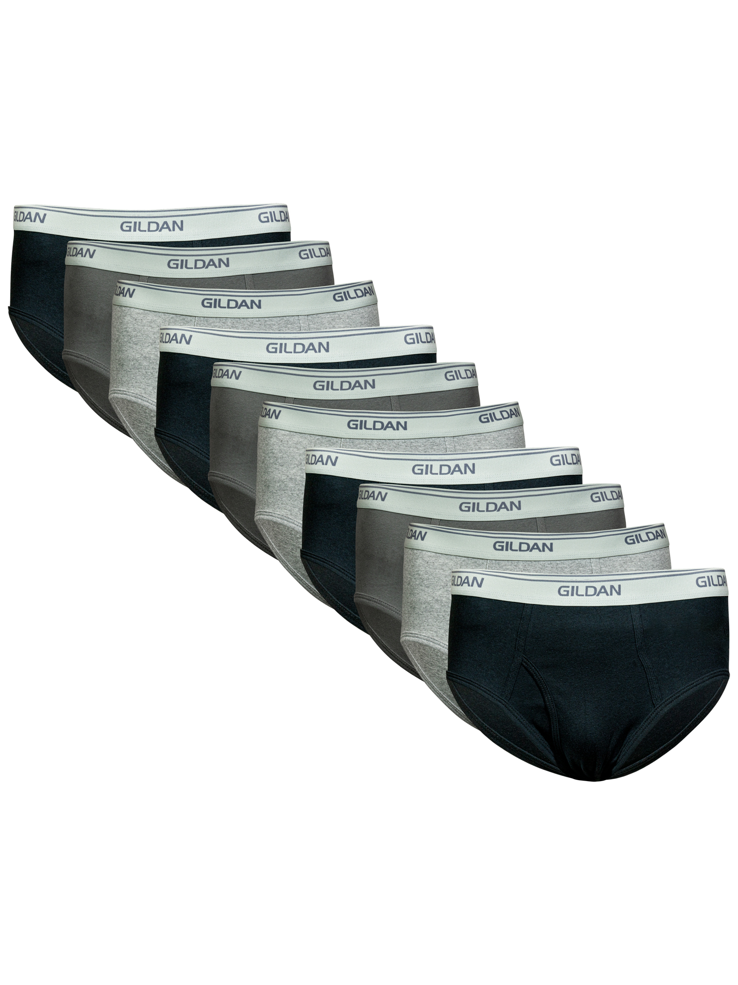 Men's FreshIQ Comfort Flex Waistband White Briefs, 7 Pack - Walmart.com