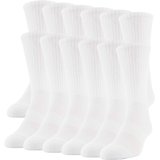 Gildan Men's Performance Crew Socks, 12-Pairs Large White - Walmart.com