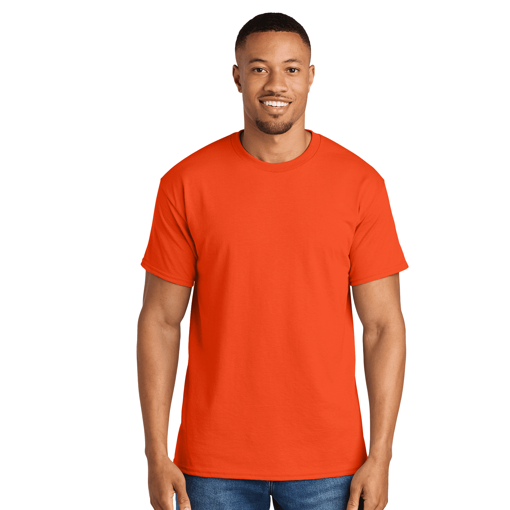 Gildan Men's Short Sleeve T-Shirt, DryBlend Crewneck Tee Adult Everyday ...