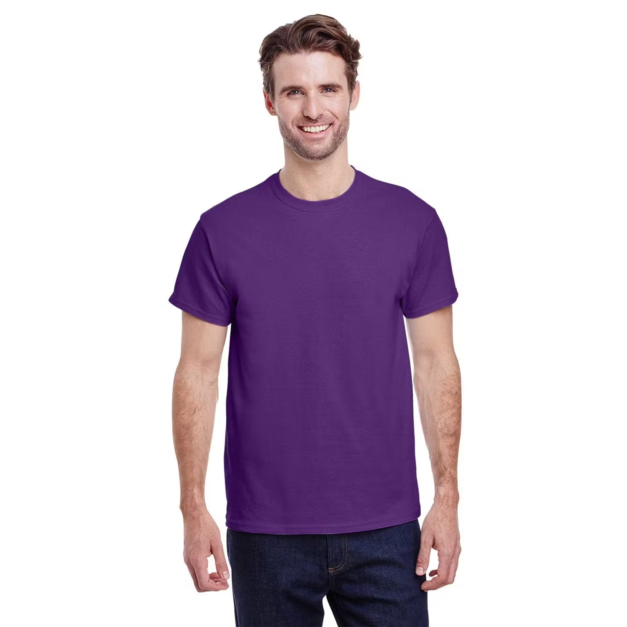 Gildan Men’s Short Sleeve T-Shirt - Purple, Sizes S-5XL - 100 Ultra ...