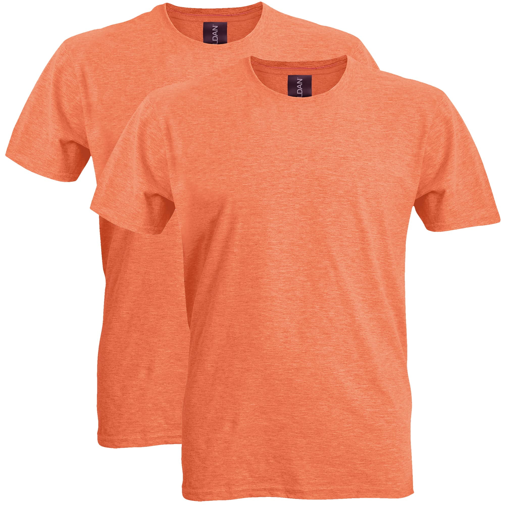 Gildan Mens Softstyle T-Shirt (Pack of 2) 2 Heather Orange - Walmart.com