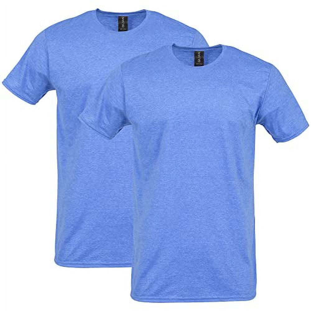 Gildan Mens Softstyle T-Shirt, XL, Heather Royal (Pack of 2) 2 Heather ...