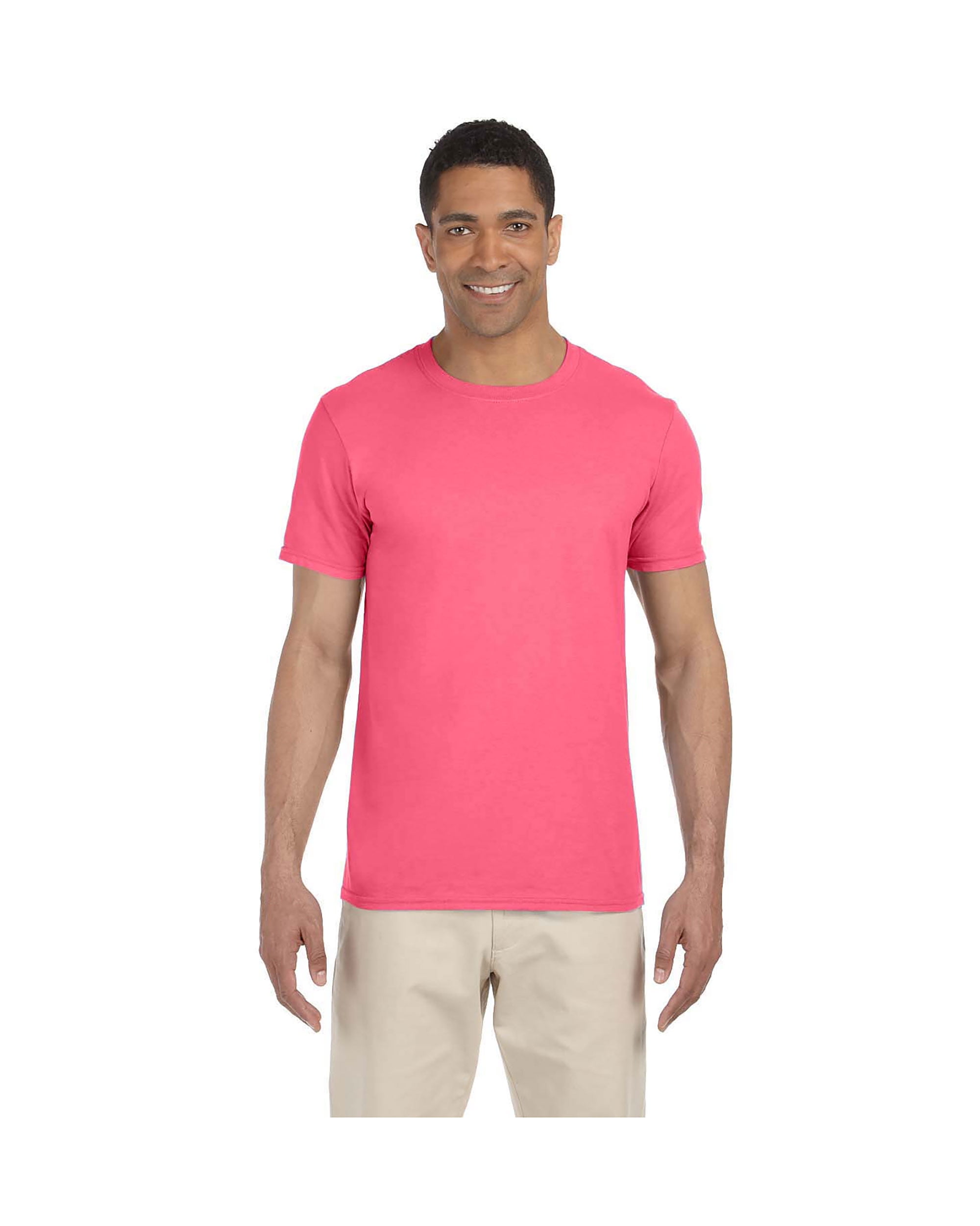 Gildan Men's Softstyle Preshrunk Tearaway Label T-Shirt, Style G64000 ...