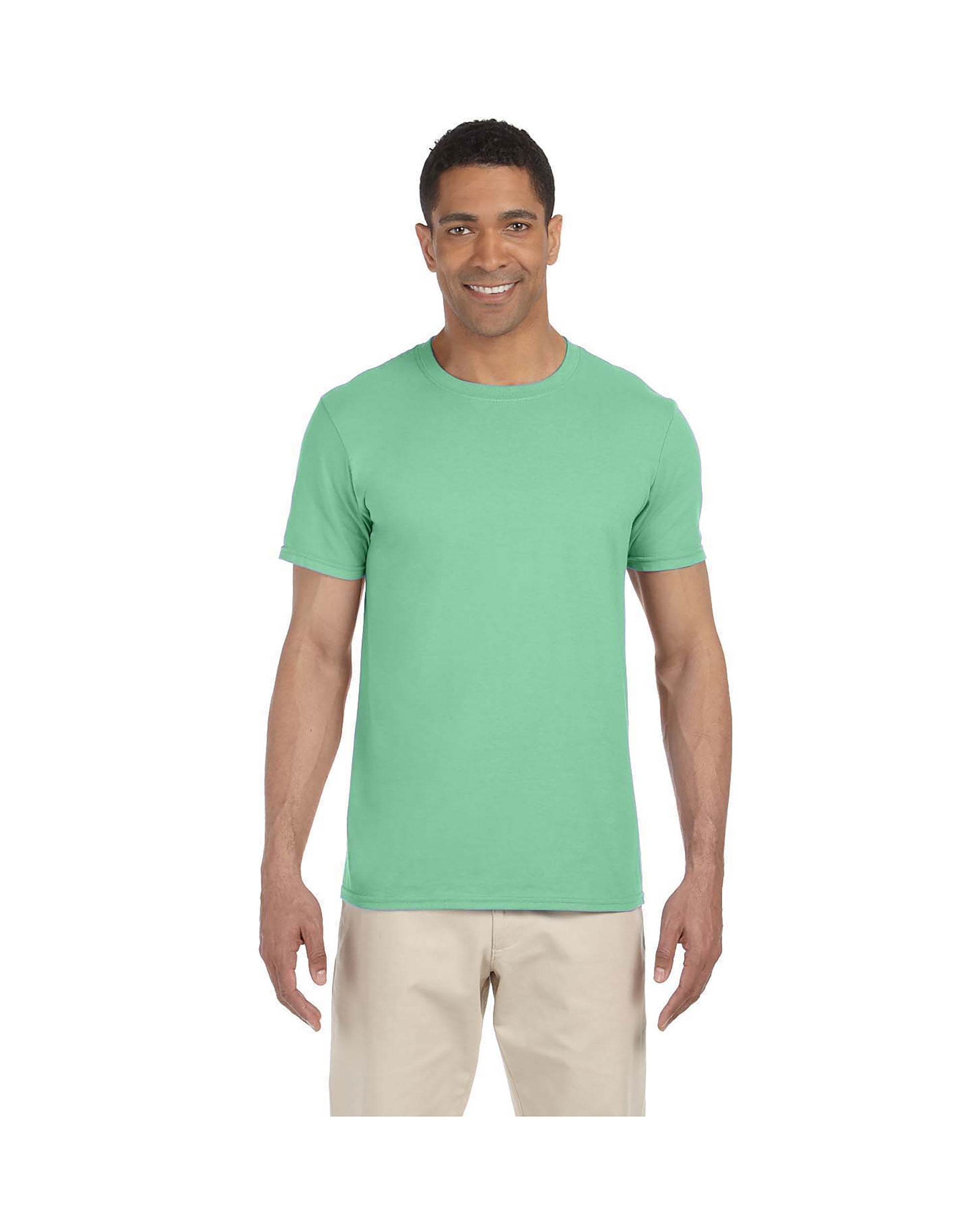 Gildan Men's Softstyle Preshrunk Tearaway Label T-Shirt, Style G64000 ...