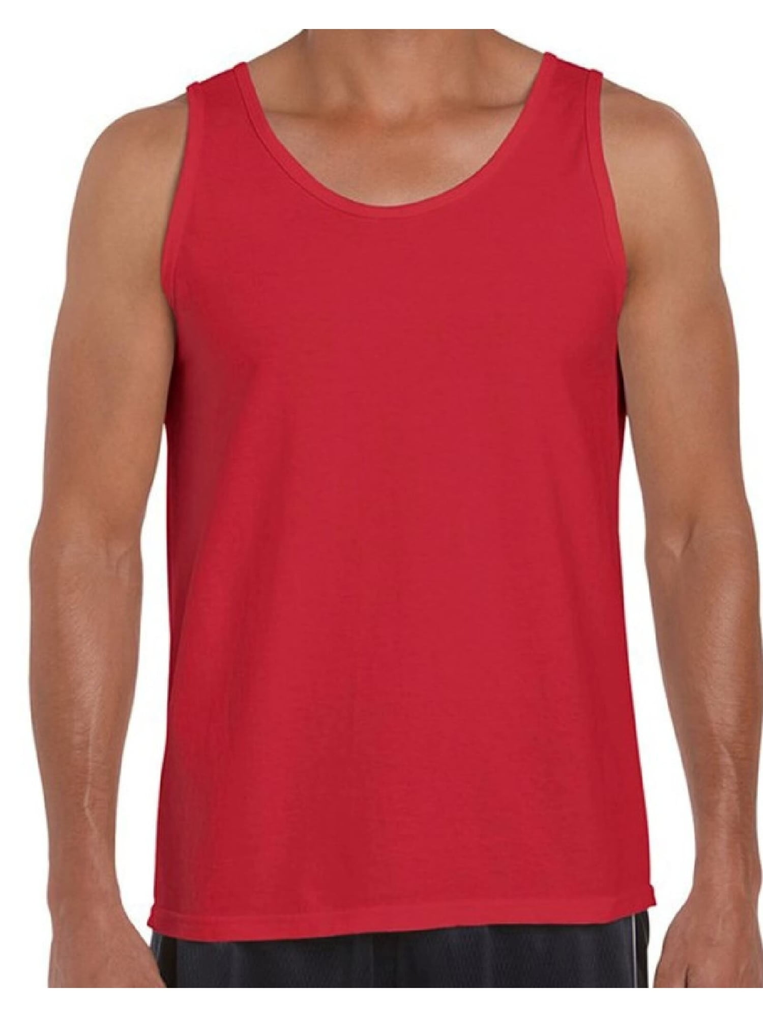 Gildan Men's Tank Top Mens Muscle Shirts Best Mens Tanks Cotton Sleeveless Shirts for Him Blank ...
