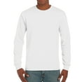 Gildan Men's Ultimate Cotton Long Sleeve Shirt - Fabric Cotton Men T ...