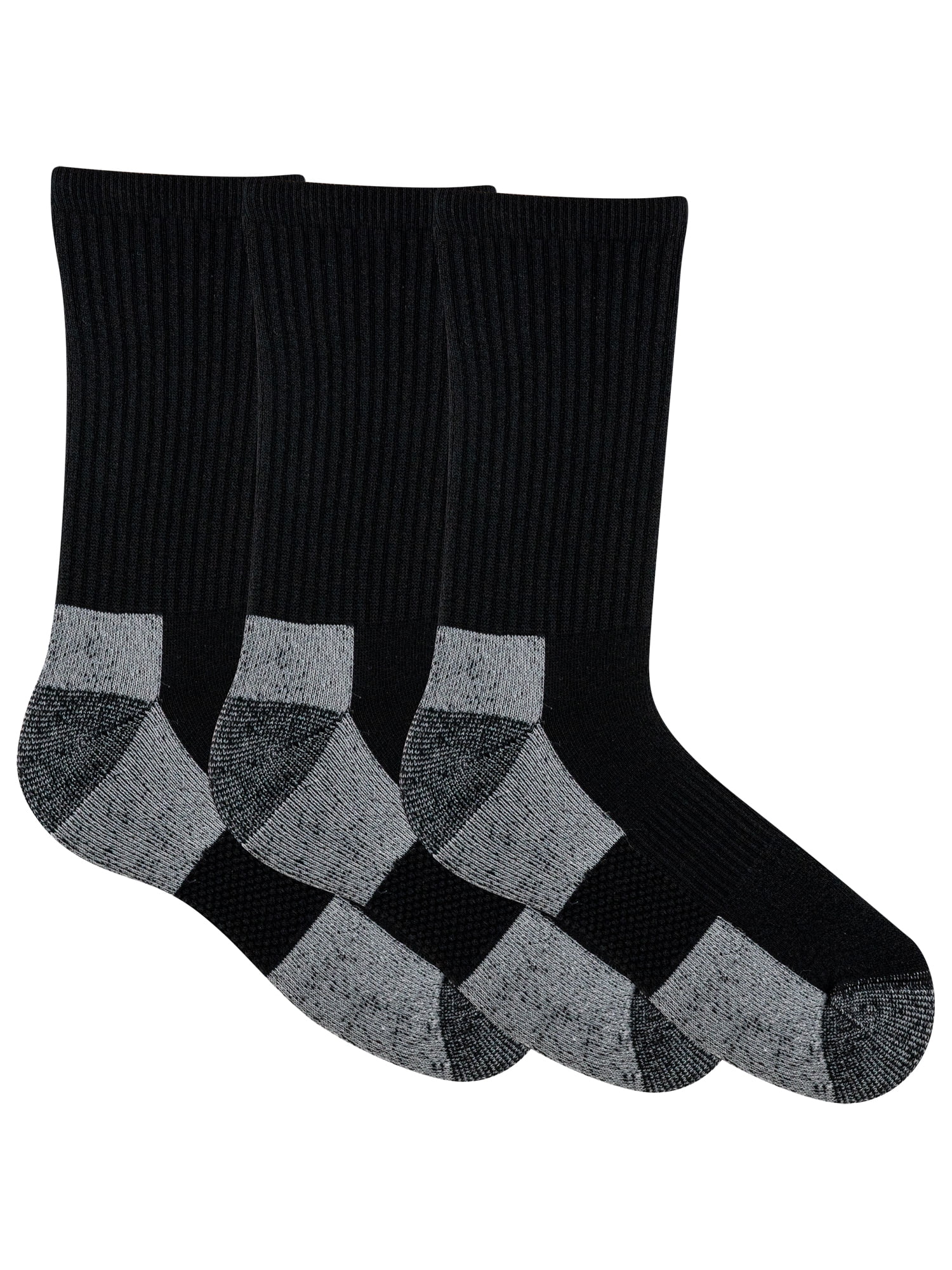 Gildan Men's Ultra Cotton Crew Socks Black, 3 Pack - Walmart.com