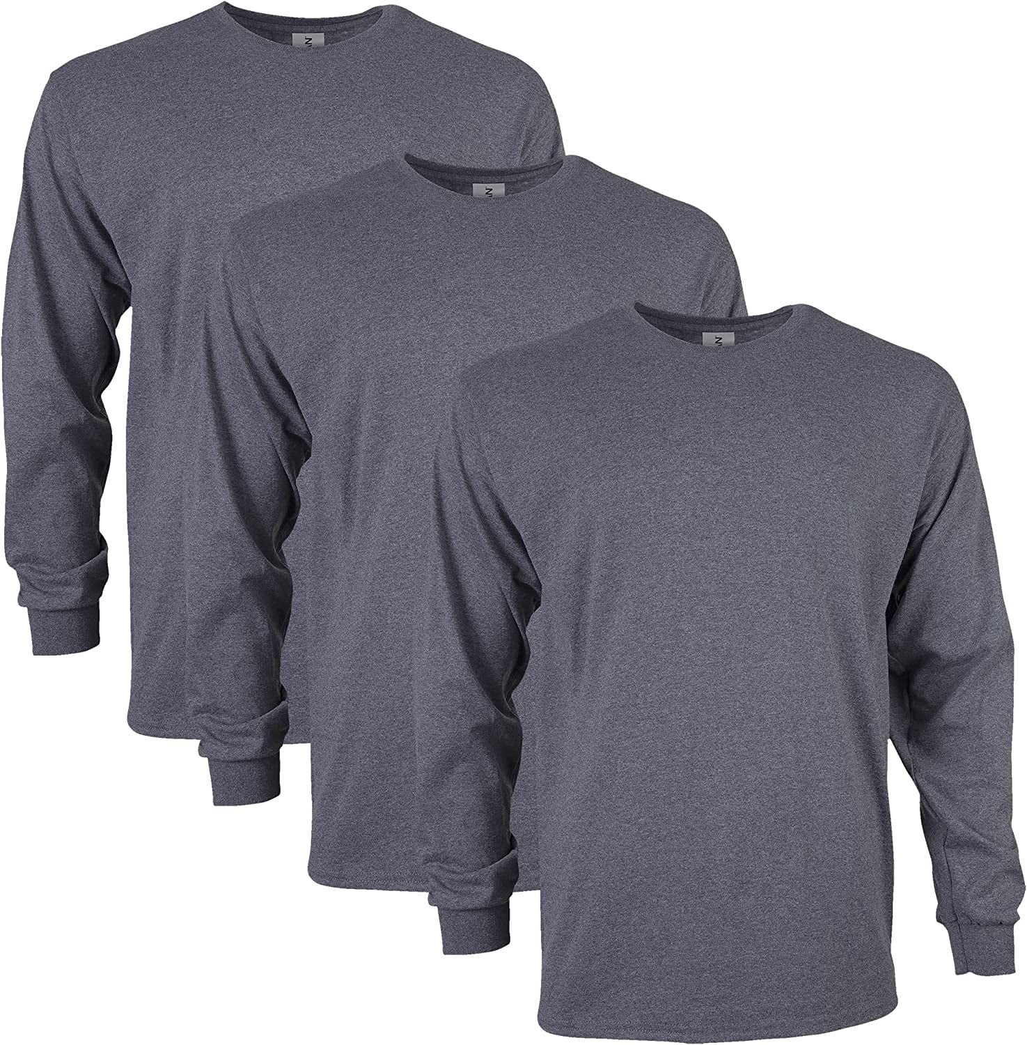 Gildan Men's Ultra Cotton Long Sleeve T-Shirt, Style G2400, Multipack ...
