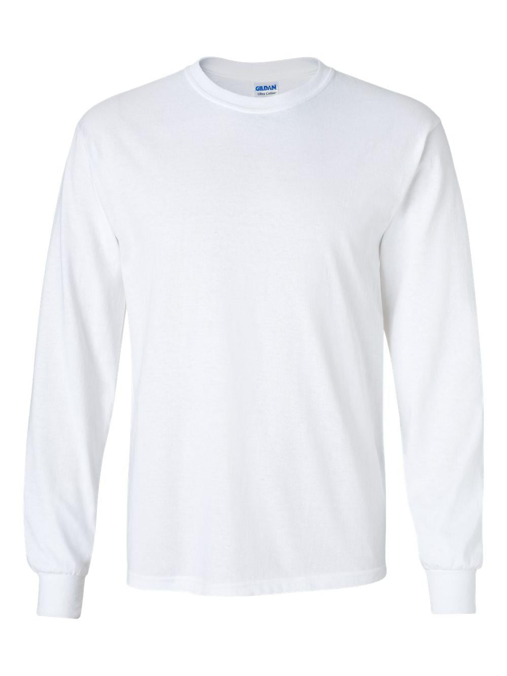 Gildan Men's 100% Preshrunk Cotton Long Sleeve T-Shirt - Relaxed Fit ...