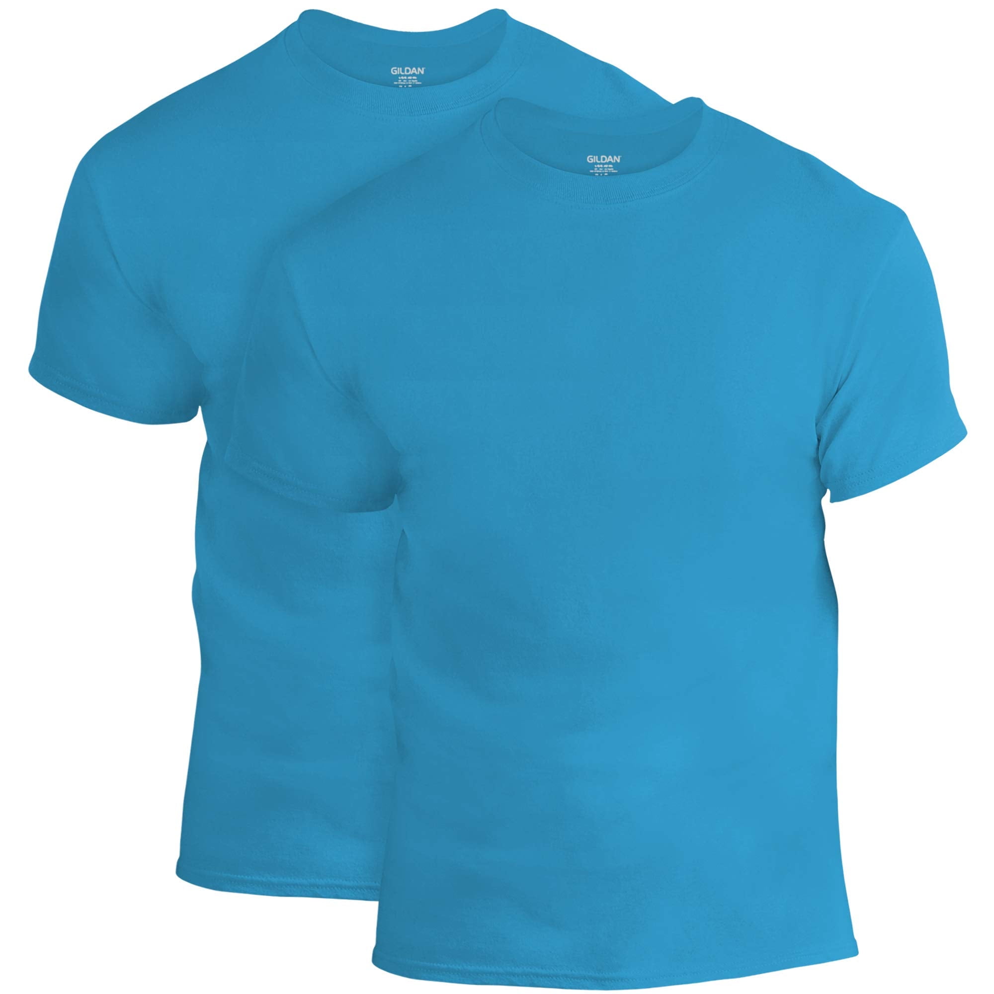Gildan Mens DryBlend T-Shirt , 2XL, Sapphire (Pack of 2) 2 Sapphire ...
