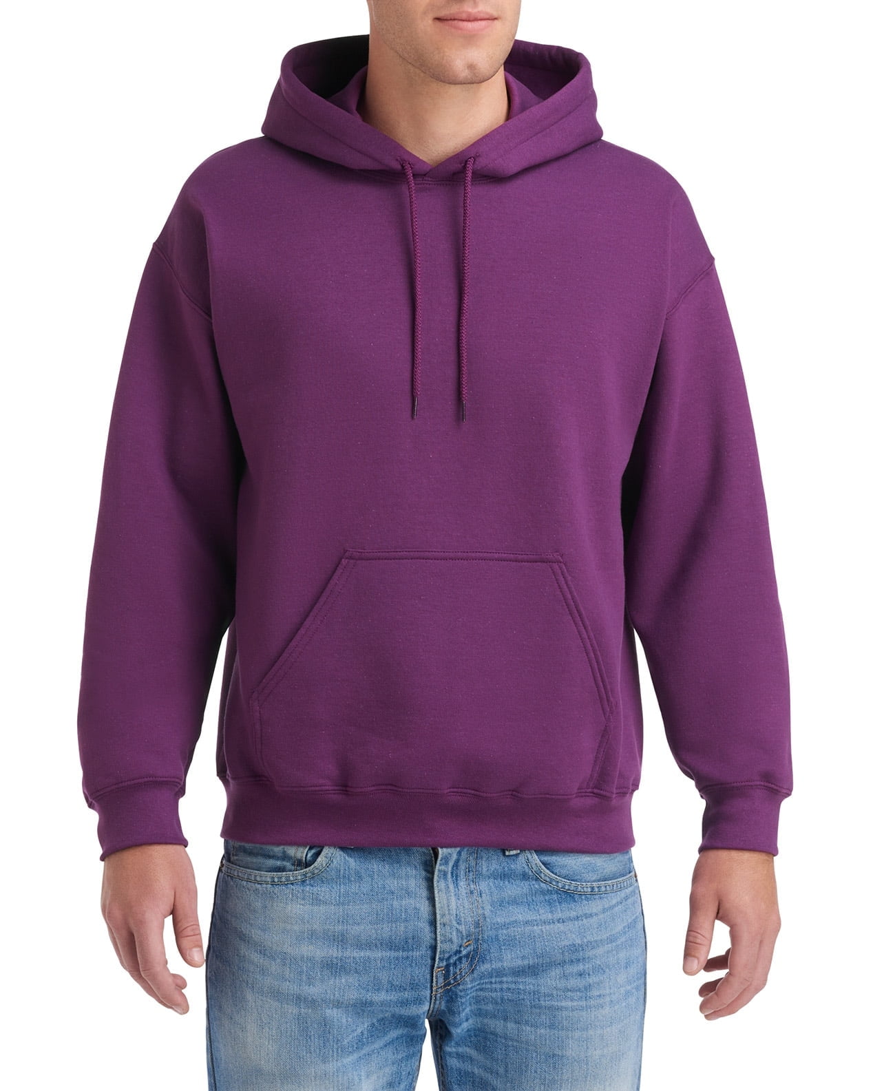 Gildan Mens Heavy Blend Hooded Sweatshirt, L, Plum - Walmart.com