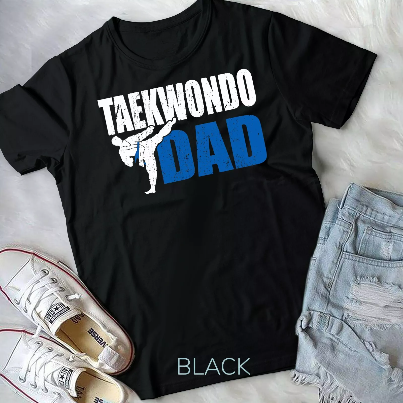 Gildan Mens Taekwondo Dad Gift Idea Tae Cool Taekwondo Uniform Unisex T ...