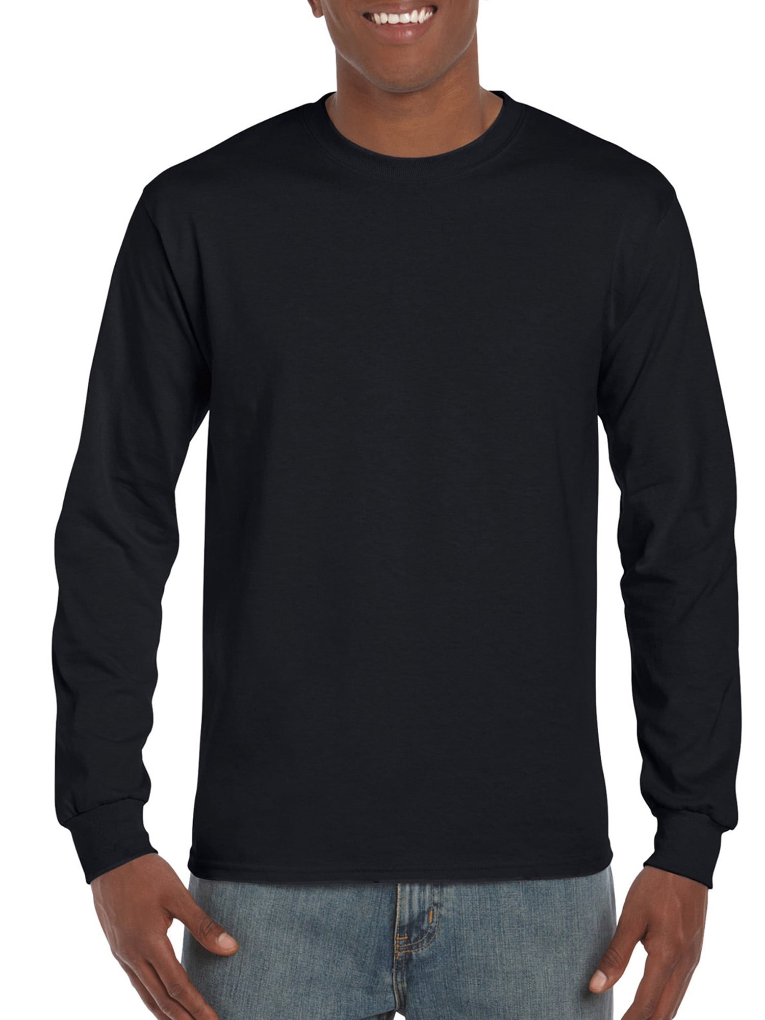Gildan Men's Ultra Cotton Classic Long Sleeve Tee Shirt - Walmart ...