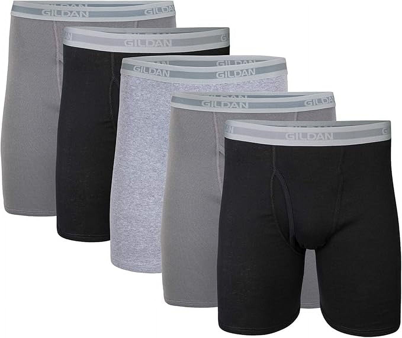 Gildan Mens Underwear Regular Leg Boxer Briefs, 5 Pack - Walmart.com