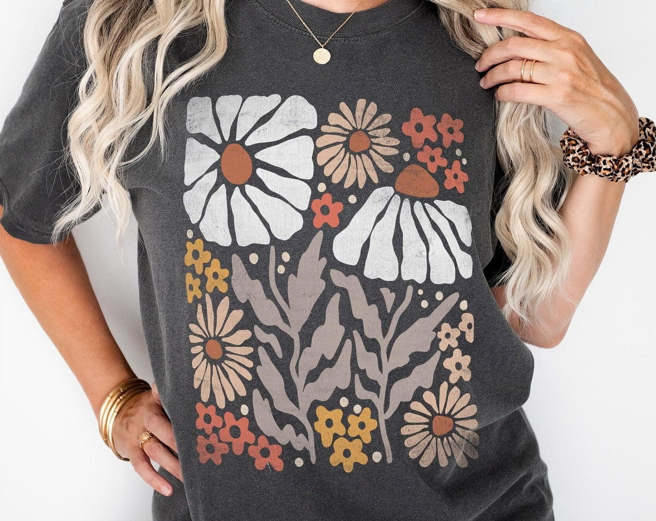 Gildan Minimalist Boho Flower Market Shirt With Matisse Inspired ...